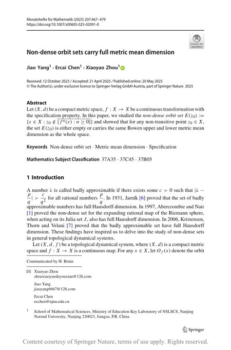 Non Dense Orbit Sets Carry Full Metric Mean Dimension Request Pdf