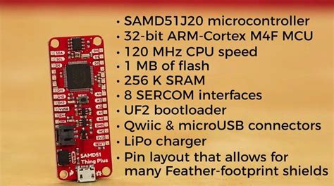 Adafruit Feather Format Takes Flight With The Sparkfun Thing Plus Sparkfun
