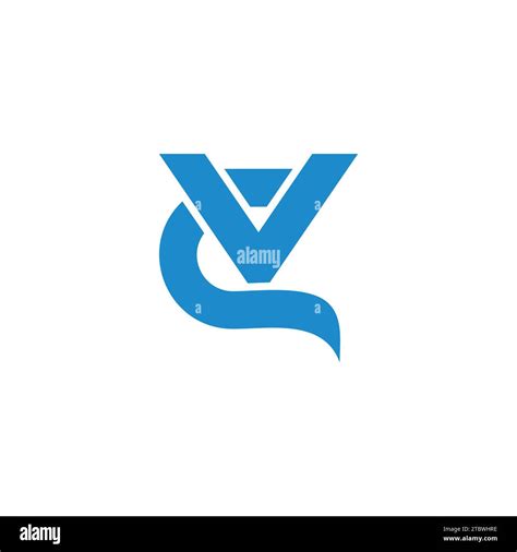 Letter Cv Linked Geometric Curves Logo Vector Stock Vector Image And Art Alamy