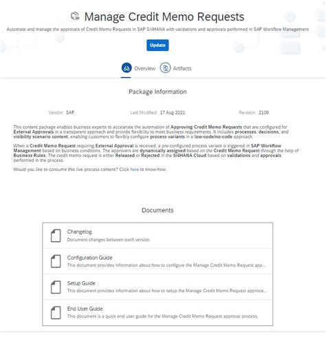 Pre Built Workflow Content To Handle Credit Memo R Sap Community