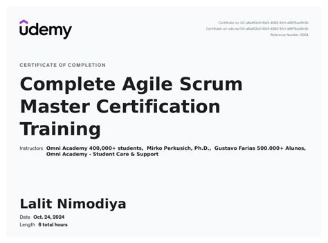 Lalit Nimodiya On Linkedin Completed Agile Scrum Master Certification Training