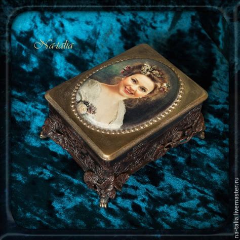 Шкатулки ручной работы Шкатулка с Вашим портретом Na Talia Ярмарка Мастеров Портрет на заказ