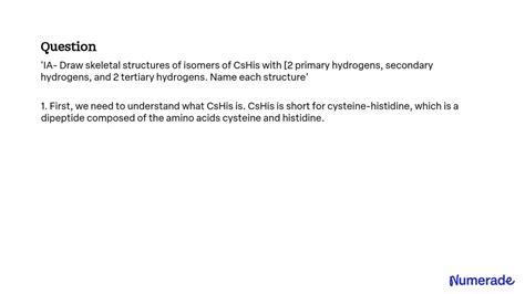 Solved Ia Draw Skeletal Structures Of Isomers Of C6h14 With 2 Primary Hydrogens 2 Secondary