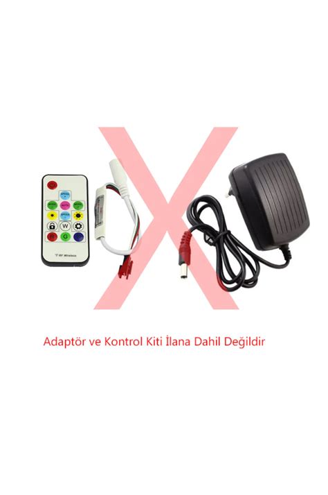 Ws2812 Pİxel Argb Adreslenebilir Piksel Şerit Led Metrede 30lu 2 5 Metre Dış Mekan Ip65 Kaled