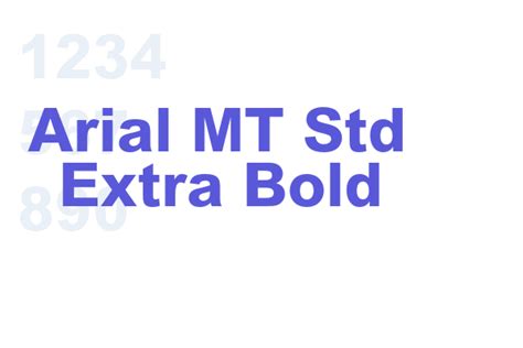 Arial Mt Std Extra Bold Font Free Download Now