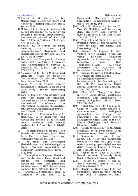 A Comprehensive Review Of Artificial Neural Network Techniques Used For Smart Meter Embedded