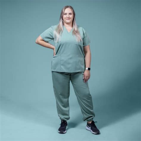 Premium Sage Scrub Top Simply Scrubs Sa