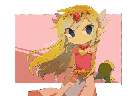 Link Princess Zelda Toon Link And Toon Zelda The Legend Of Zelda And 2 More Drawn By