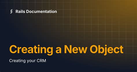 Creating A New Object Rails Documentation