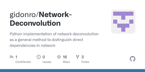 Github Gidonronetwork Deconvolution Python Implementation Of Network Deconvolution As A