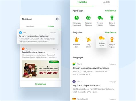 Notification Center By Ryan Adenata Mobile App Ui Mobile App Design