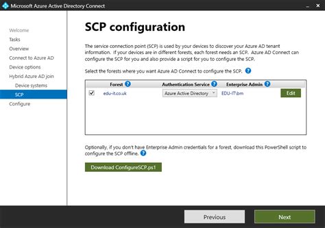 Enable AAD Connect Hybrid Device Support Edu IT Tech Blog