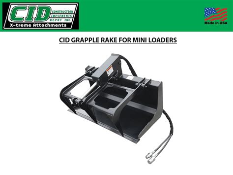 Attachments Grapple Industrial Tagged Mini Loader Grapple Bucket