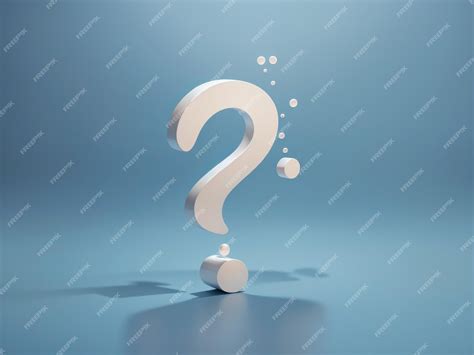 Premium Ai Image White Question Mark Symbol On Blue Background