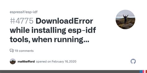 Downloaderror While Installing Esp Idf Tools When Running Installsh