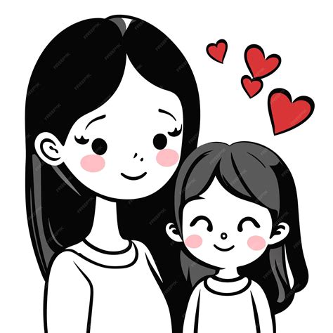 Feliz Día Mother039s Vector De Diseño De Personajes Estilo Plano Dibujado A Mano Mamá Abrazando