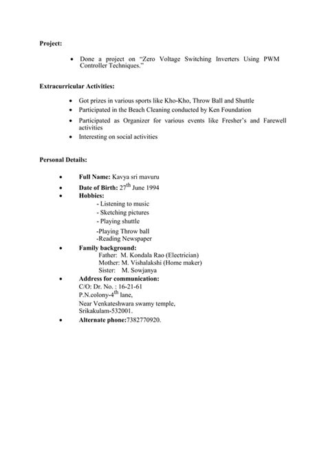 Resume 1 Nnmmm Pdf