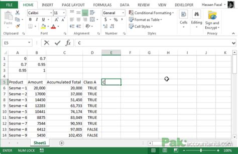 ABC Inventory Analysis Using Excel Charts PakAccountants Com
