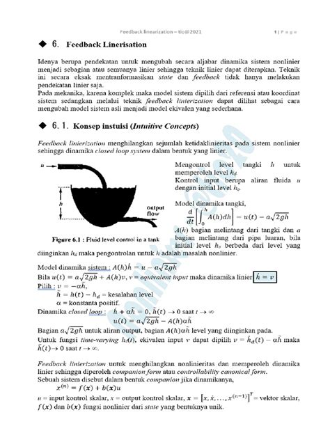 P13 Feedback Linearization Xyz Pdf