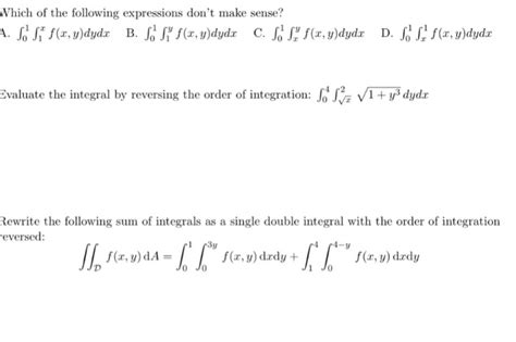 Solved Which Of The Following Expressions Don T Make Sense Chegg Com