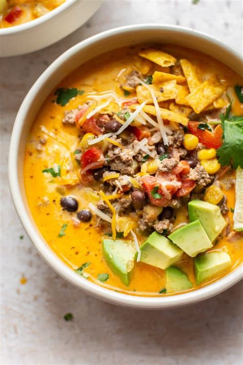Creamy Taco Soup • Salt And Lavender
