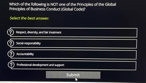 Solved Which Of The Following Is Not One Of The Principles