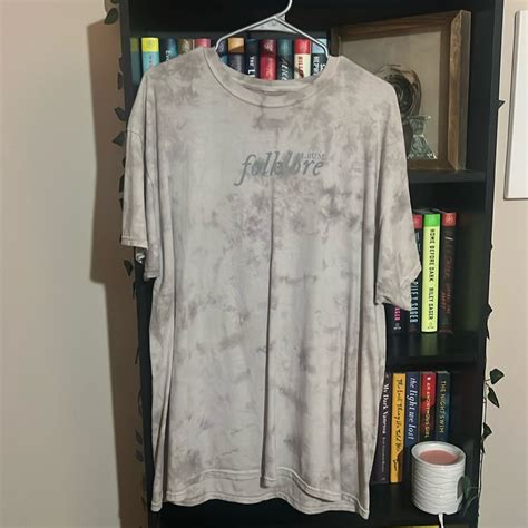 Official Taylor Swift Folklore Merch Tie Dyed Shirt Gem