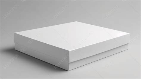 무료 현대적인 디자인의 빈 흰색 큐브 포장 Ppt 배경 Slidesdocs