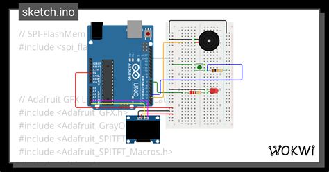codigo morse display wokwi esp32 stm32 arduino simulator