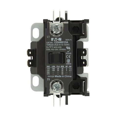 Eaton C25anb130h Definite Purpose Contactor 30a 277v Ac 60hz [new]