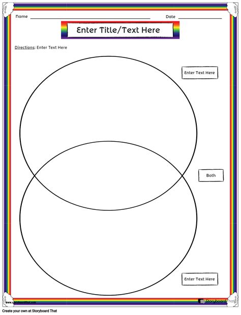 Diagrama De Venn Hoja De Trabajo 7 Storyboard By Es Examples