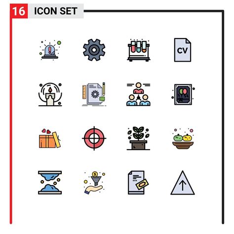 Set Of Vector Flat Color Filled Lines On Grid For Science Education Wheel Cv Lab Editable