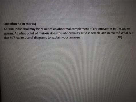 Solved Question 8 10 Marks An XXX Individual May Be Result Chegg Com