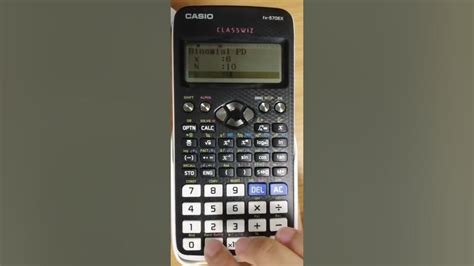 Calculate Binomial Distribution With Casio Calculator Fx 570ex Youtube