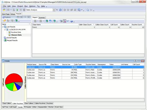 Static Analysis Tutorial 3 Exploring Links Between Routines And Classes Aqtime Documentation