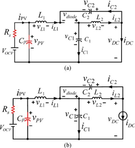 Equivalent Circuits Of Qzsi Pv System When Both Of Pv Panel Dynamic And Download Scientific