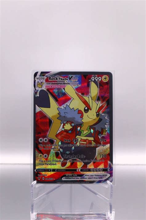 2024 En Rock Pikachu Vcos Pokemon Pikachu Cosplay Raw Tcg Titans