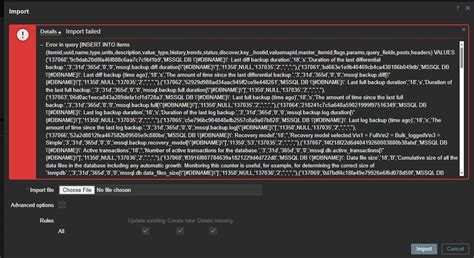 error importing template zabbix 7 0 release zabbix forums