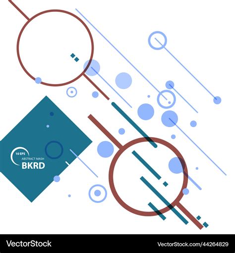 Dynamic Diagonal Lines And Circles On White Vector Image