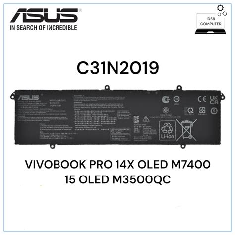 Jual Baterai Asus Vivobook Pro X Oled M Oled M Qc C N Ori Shopee Indonesia