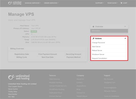 Manage Your VPS UWH Support
