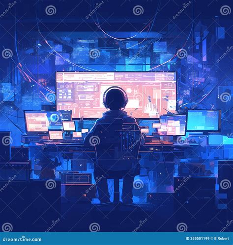 Code Crackers The World Of Programming And Problem Solving Stock Illustration Illustration Of