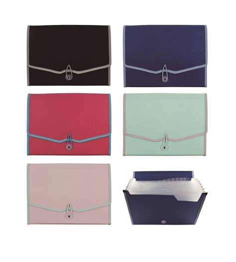 Expanding File Letter Size 12 Pocket Assorted Colors
