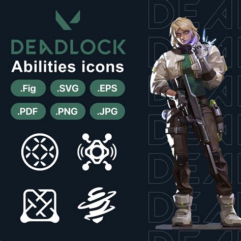 Valorant Deadlock Agent Abilities Icons Svg Png Eps Pdf Etsy Ireland