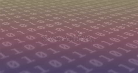 Image Of Circles And Binary Coding On Black Background Stock Illustration Illustration Of