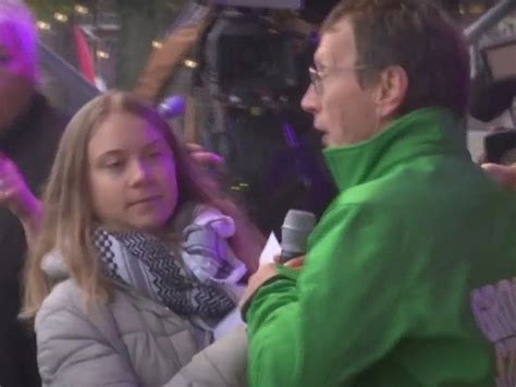 Man Grabs Greta Thunbergs Microphone At Amsterdam Climate Protest