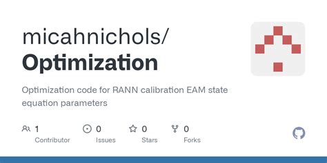 GitHub Micahnichols Optimization Optimization Code For RANN