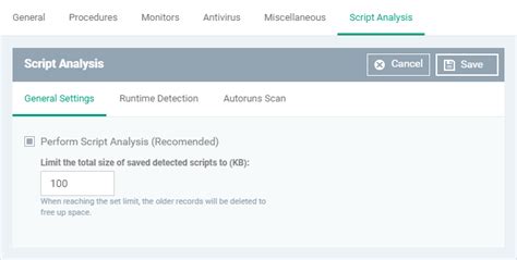 How To Add Script Analysis To A Profile To Detect Suspicious Code And