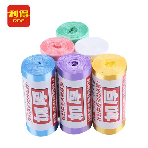 利得加厚垃圾袋家用一次性黑色手提背心式厨房客厅塑料袋中号大号 虎窝淘