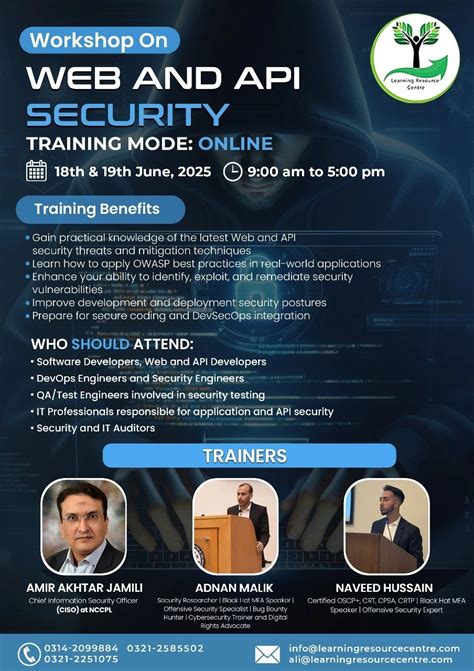 websecurity apisecurity cybersecuritytraining owasp securecoding… learning resource centre
